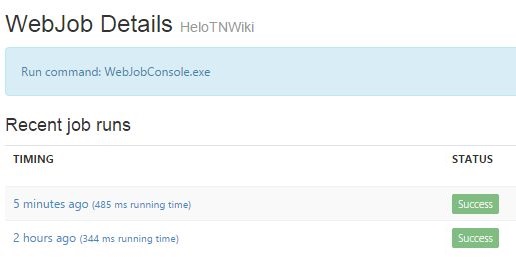 Creating And Deploying Microsoft Azure WebJobs